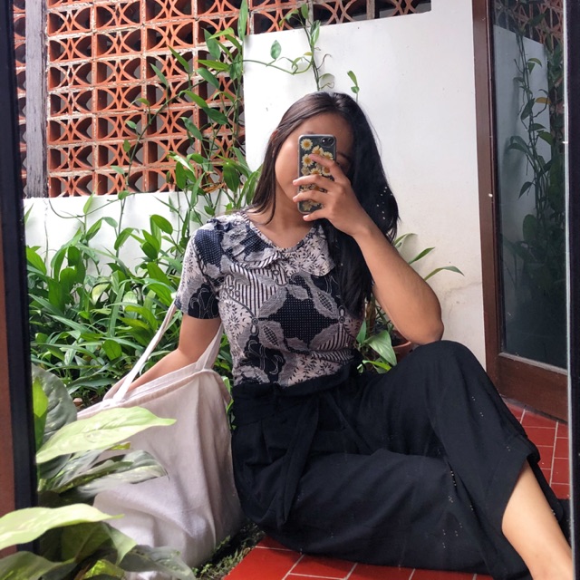 Jual Baju Batik Hitam Kerah Indonesia|Shopee Indonesia