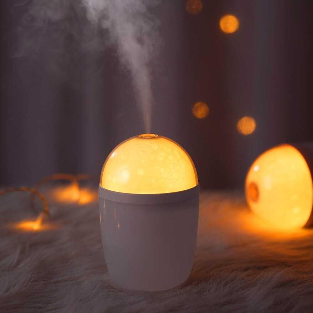 Jual Air Humidifier Pelembab Udara LED Mini Kamar Mobil USB 280ml ...