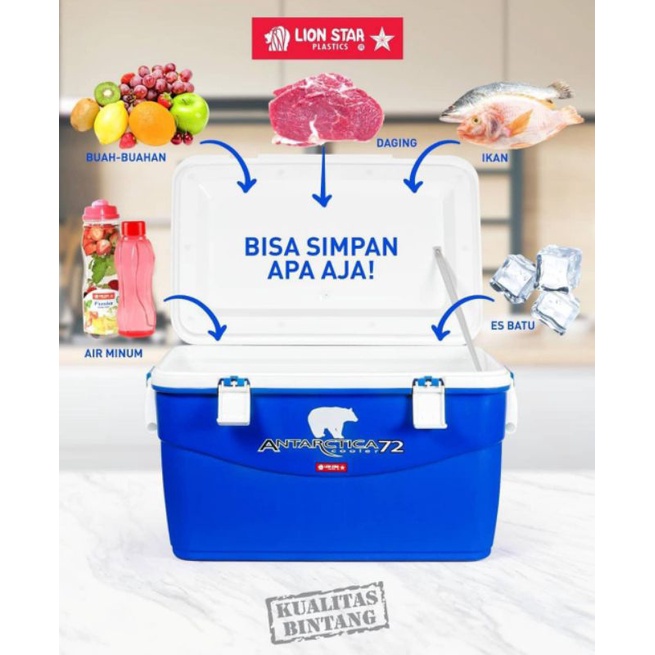 Jual LION STAR Antartica 72 Cooler Box 72 liter marina cooler 72L ...