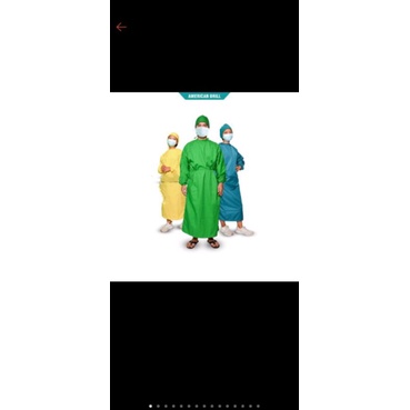 Jual Apd Surgical Gown / Baju Operasi / Baju Medis | Shopee Indonesia