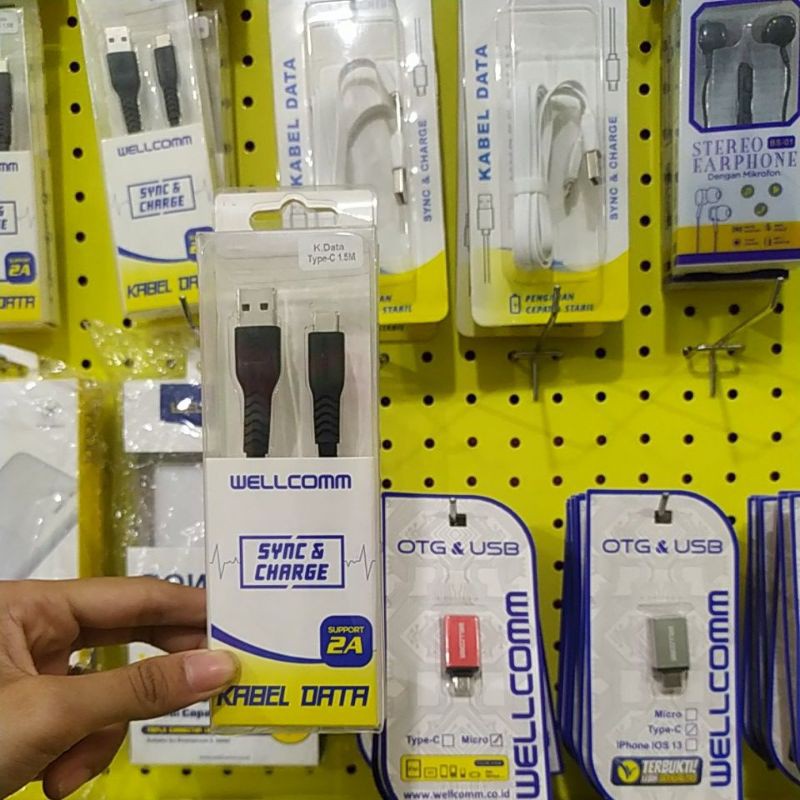 Jual Kabel Data Type-C Wellcomm | Shopee Indonesia