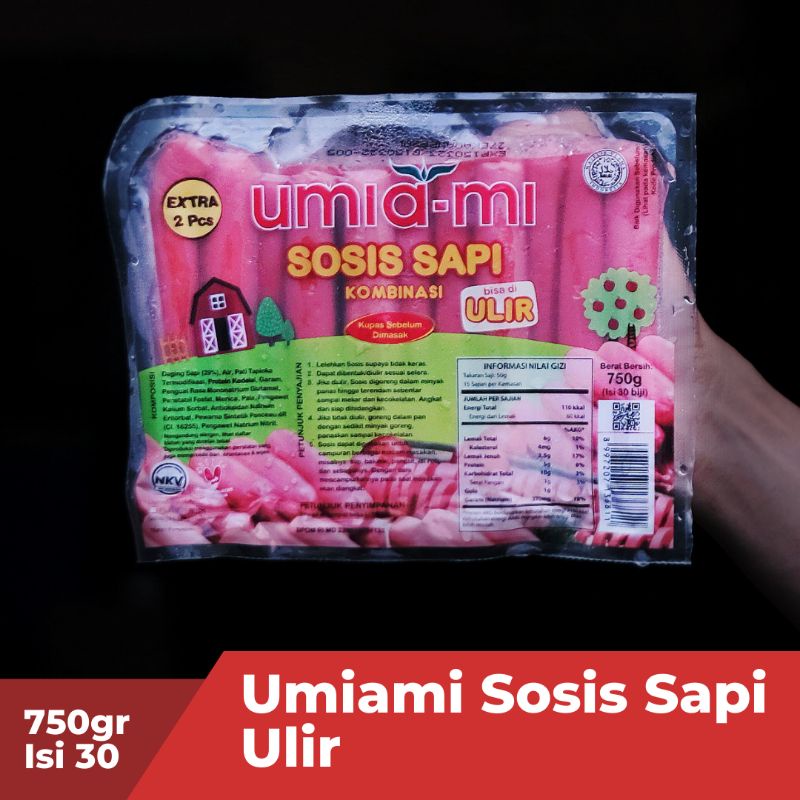 Jual Sosis Sapi Ulir UMIAMI isi 30 [750g] | Shopee Indonesia