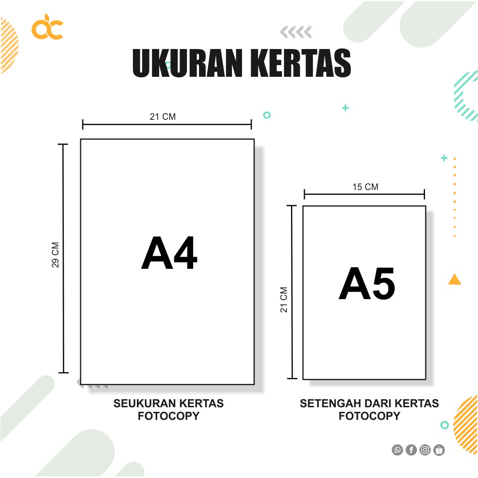 Standard Ukuran Kertas Internasional, Kertas Di Indonesia, 46% OFF