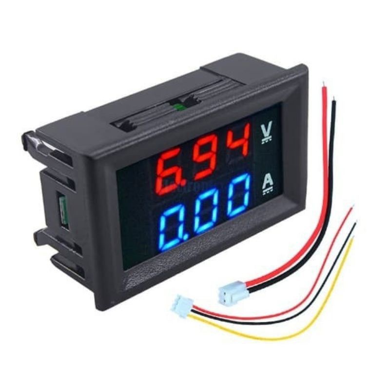Jual Dual voltmeter Amperemeter 0-100V 10A alat ukur tegangan arus DC | Shopee Indonesia