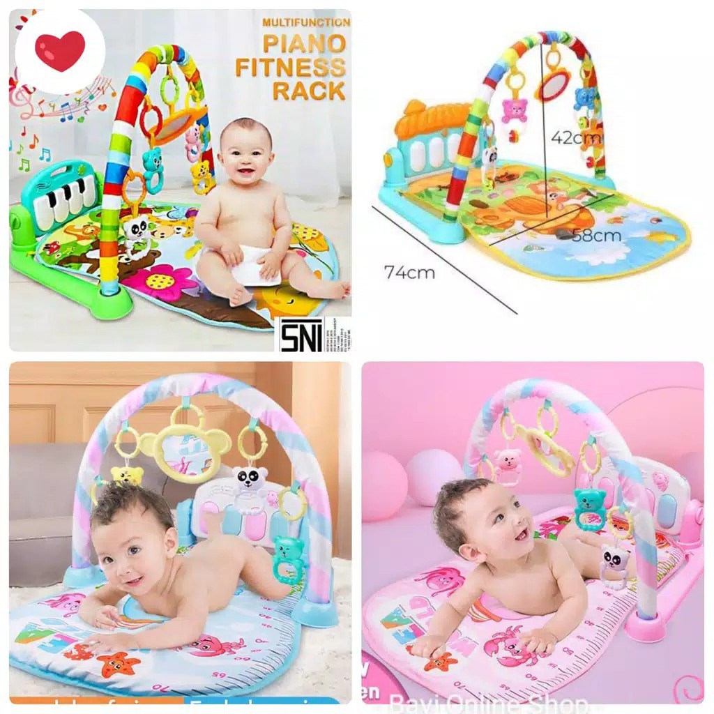 Jual SUGAR BABY PIANO PLAY MAT BABY GYM BAYI PLAY GYM KASUR BAYI PIANO ...