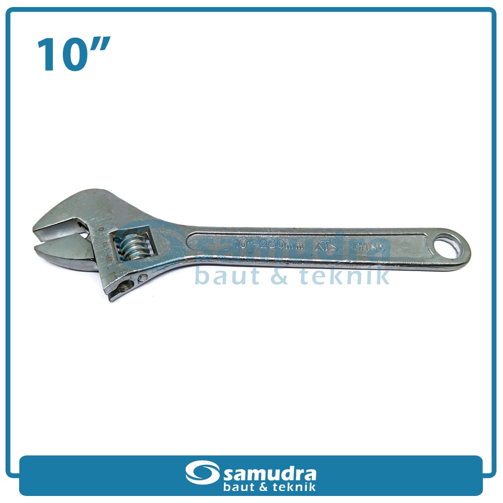 Jual ATS Kunci Bago 10" Inggris Jepit Mur Baut Buaya Wrench Serbaguna ...
