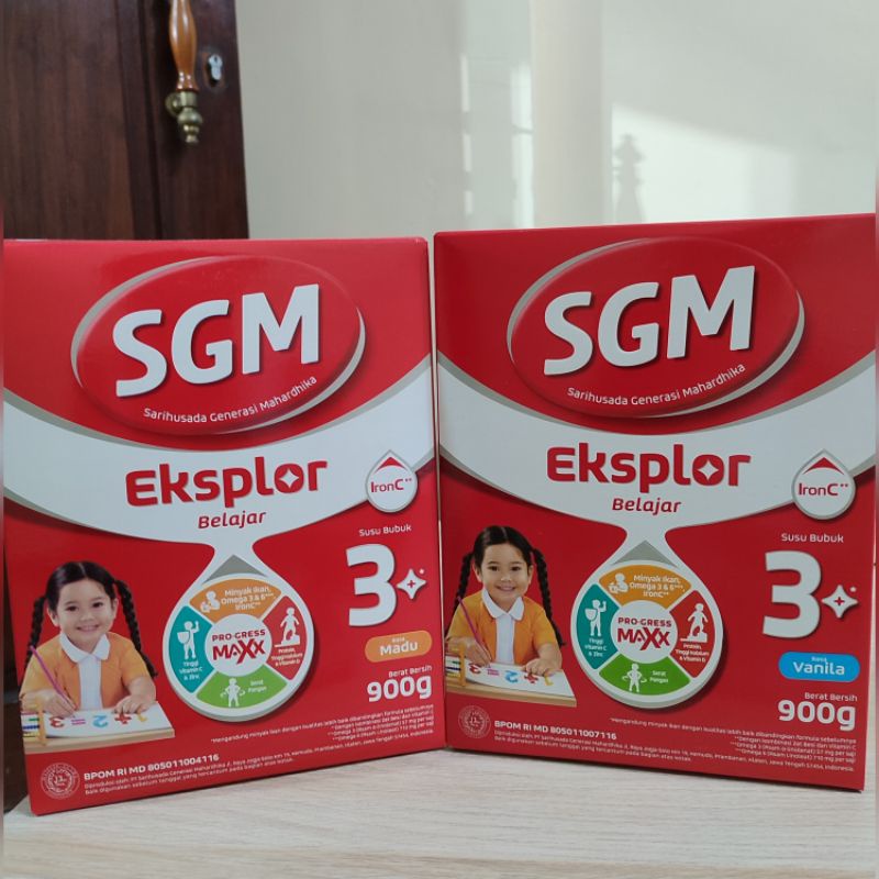 Jual SGM 3+ 900GR MADU/VANILLA (ED: 9/2023) / SGM EKSPLOR 3 PLUS ...