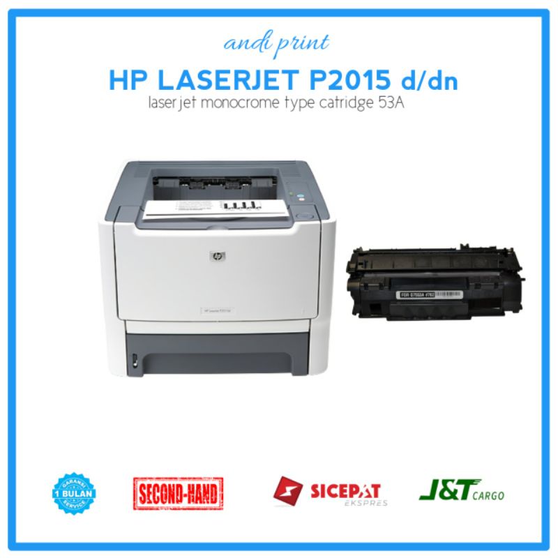 Jual printer hp Laserjet p2015 siap paki (toner baru) | Shopee Indonesia