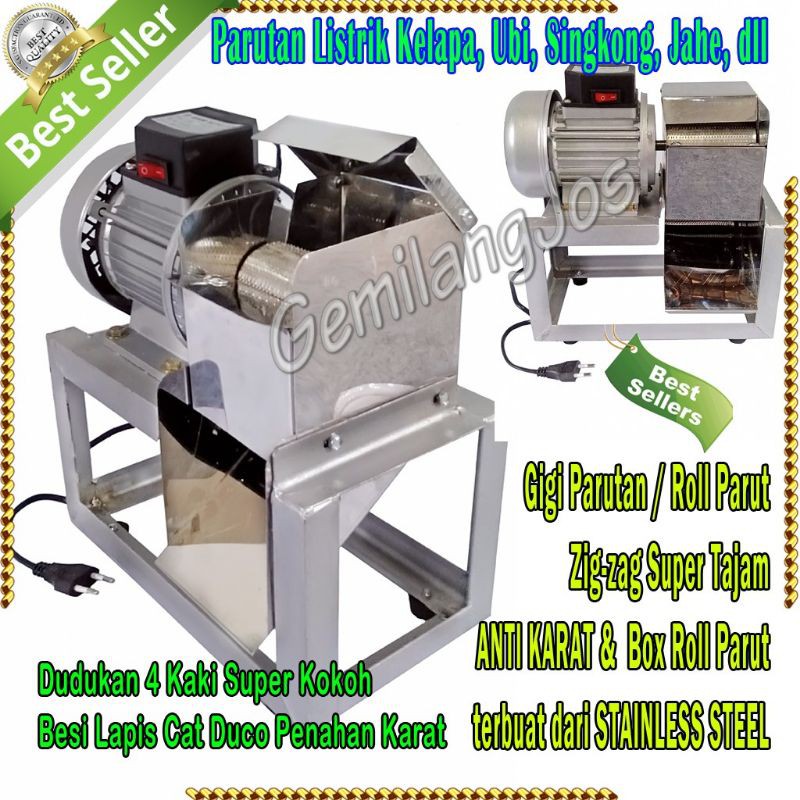 Jual Parut Kelapa Listrik Mesin Parut Kelapa Parutan Singkong Nanas ...