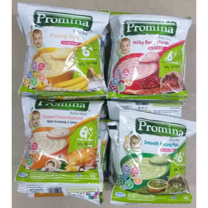 Jual KZ - promina bubur bayi 6+ bulan ke atas 8x20g | Shopee Indonesia