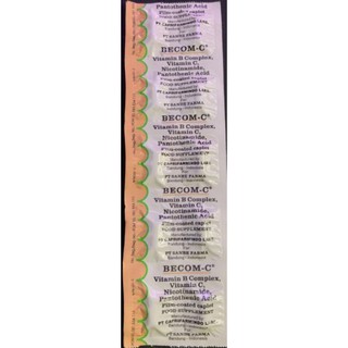 Jual becom c multivitamin strip/ becom c tablet | Shopee Indonesia