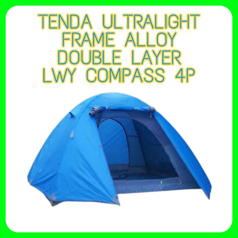 Jual Tenda Camping Compas Compass Aloy LWY compas 4P double layer frame ...