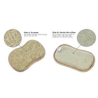 Jual Spon Dapur 2 Sisi Kain Lap Dapur Sponge Microfiber Cleaning Magic ...
