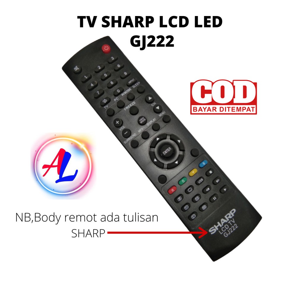Jual Remot Remote TV SHARP GJ222 LCD LED | Shopee Indonesia Jual Remot Remote TV SHARP GJ222 LCD LED | Shopee Indonesia