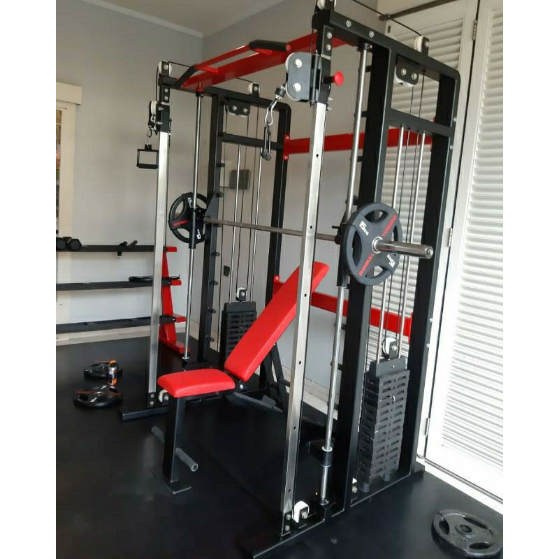 Jual ALAT OLAH RAGA ANGKAT BEBAN SMITH MACHINE MULTIFUNGSI | Shopee ...