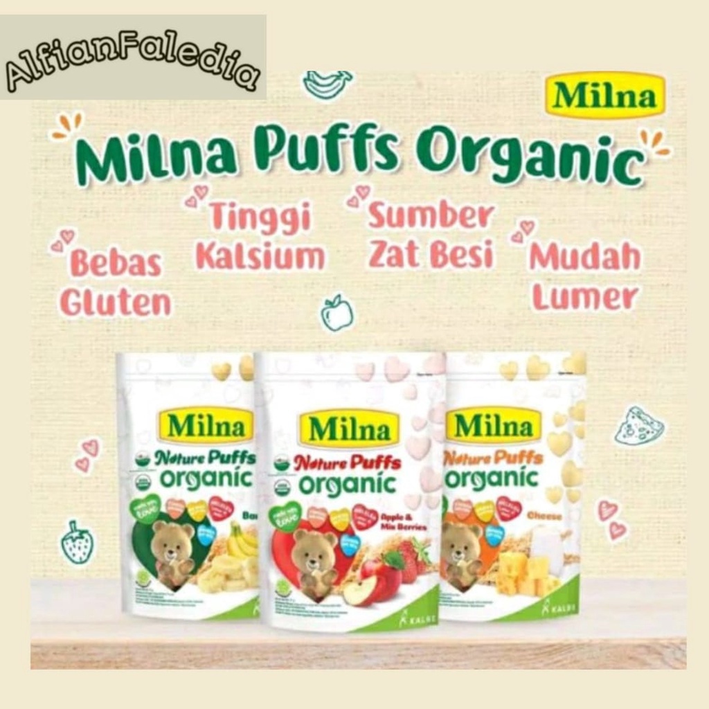 Jual Milna Nature Puff Organic 15gr/Alfianfaledia | Shopee Indonesia
