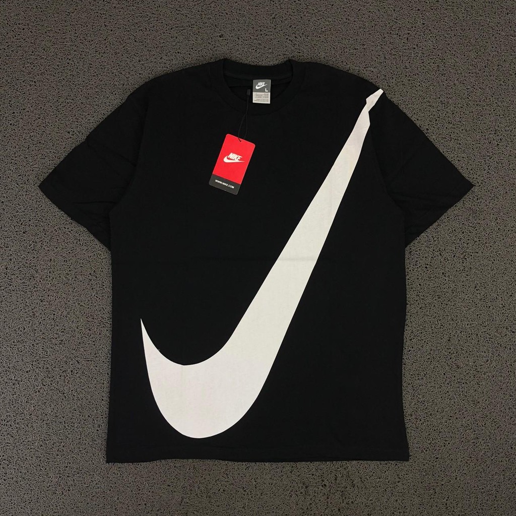 Jual TSHIRT TEE KAOS NIKE BIG SWOSH BLACK | Shopee Indonesia