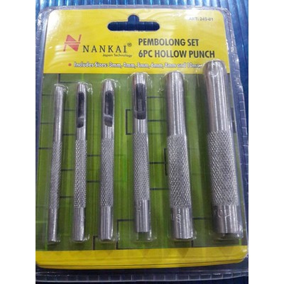 Jual NANKAI HOLLOW PUNCH PEMBOLONG SET 6PCS / PLONG SET | Shopee Indonesia