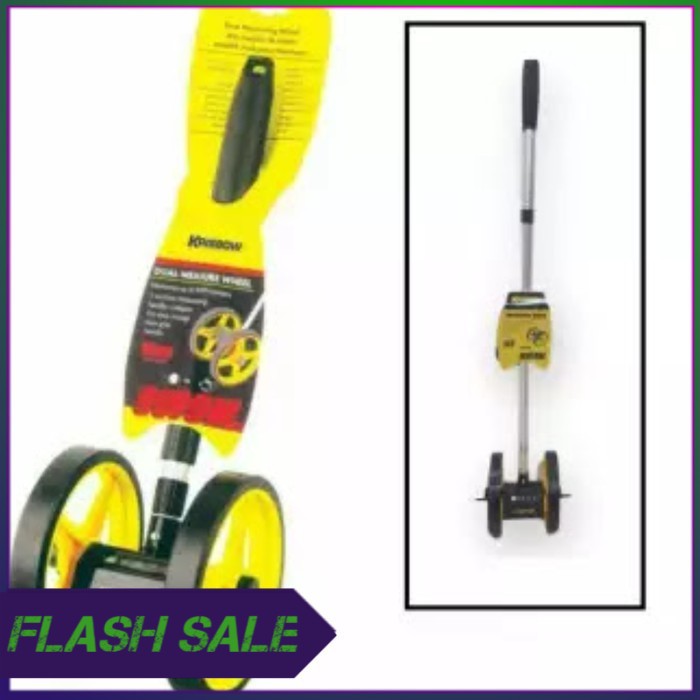 KRISBOW METERAN DORONG 2 RODA MEASURING WHEEL ALAT UKUR DIAMETER 16CM ...