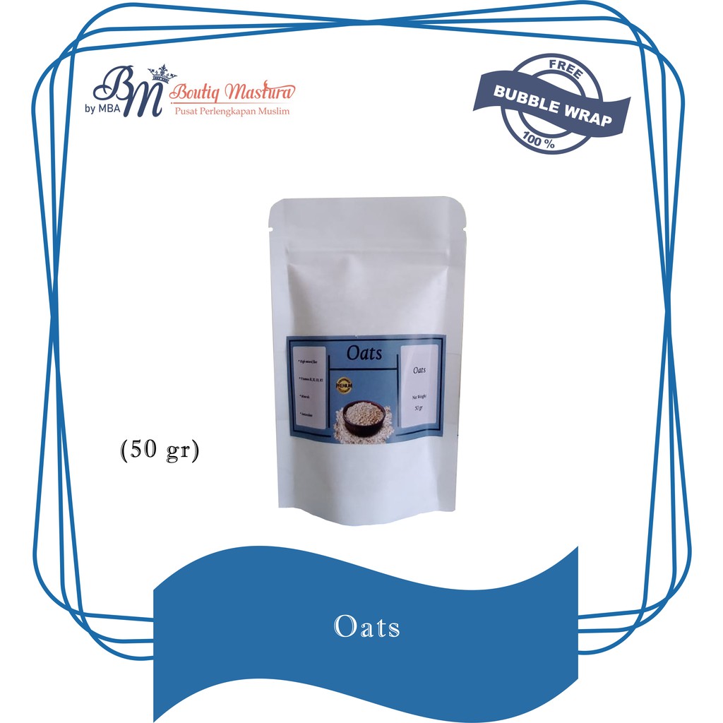 Jual Oats gandum Premium Organic 50 gram | Shopee Indonesia