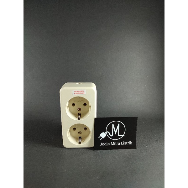 Jual STOP KONTAK ARDE UTICON 2 LUBANG ST -128 TERMINAL KUNINGAN ASLI | Shopee Indonesia