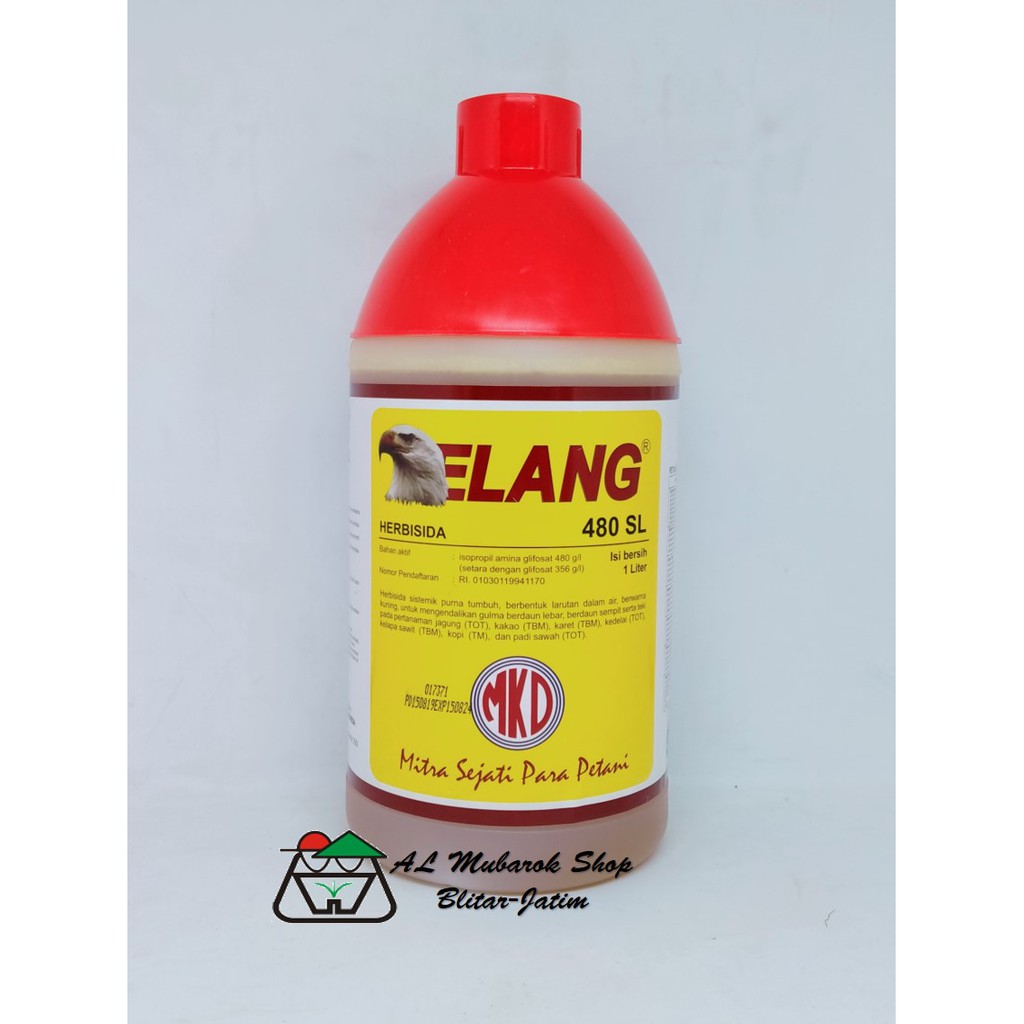 Jual Herbisida Sistemik Elang 480 SL Kemasan 1 Liter Indonesia|Shopee ...