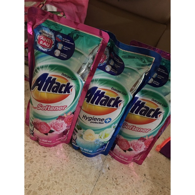 Jual Attack plus Softener 800ml - Attack Hygiene protection 800ml ...