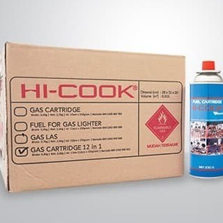 gas hicook hi-cook gas 230gr portable original gas khusus jabodetabek ...