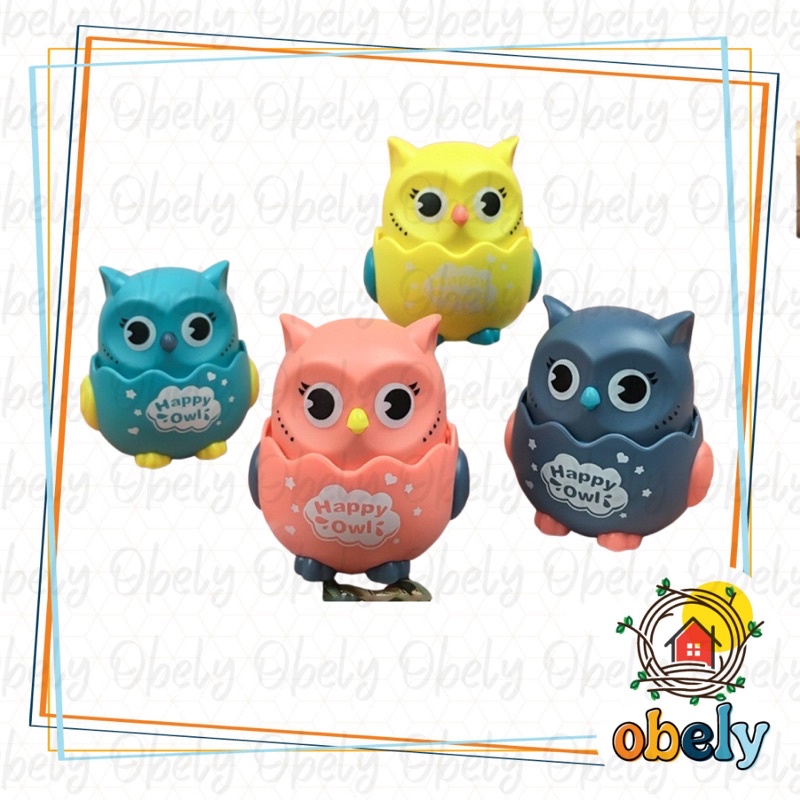 Jual Mainan Anak Robot OWL Burung Hantu Jalan Tanpa Baterai | Shopee ...