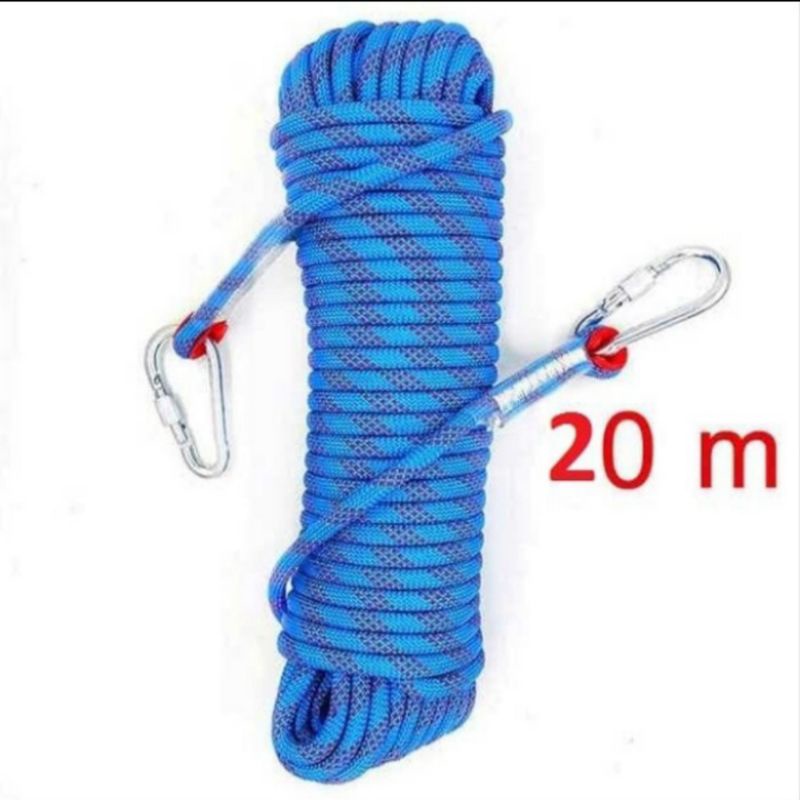 Jual Tali karmantel Carmantel 20M climbing paracord buckle carabiner ...