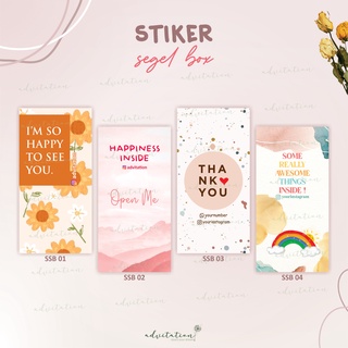 Jual STIKER SEGEL BOX SEAL BOX LABEL PACKAGING STIKER BOX STIKER ...