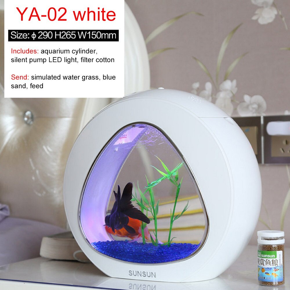 Jual Aquarium Mini Akuarium Meja Desktop Sunsun Jspoir Melodiz Portable ...