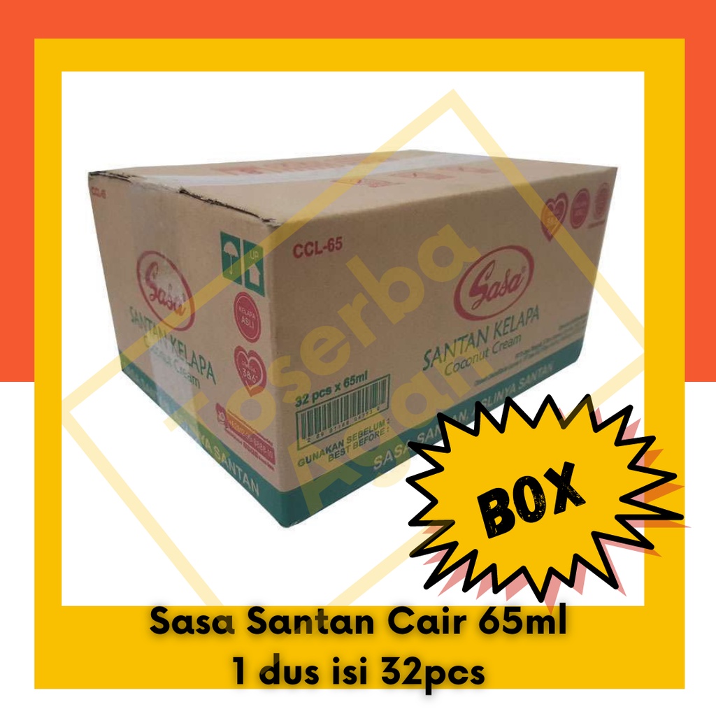 Jual Sasa Santan Cair 65ml 1 dus isi 32 pcs Segitiga Box | Shopee Indonesia