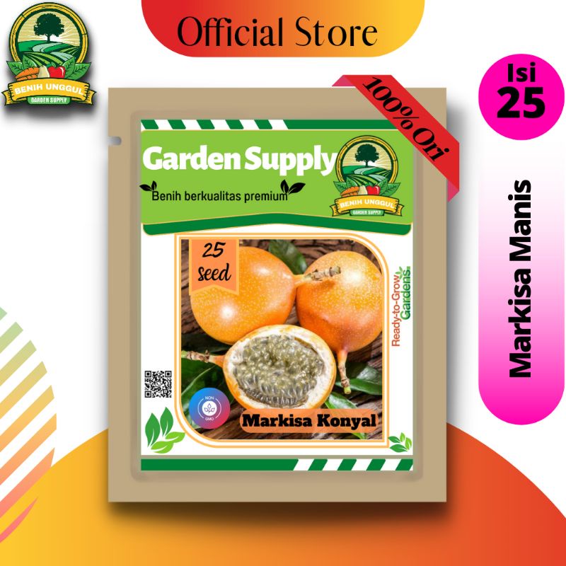 Jual Garden Supply Bibit 25 Biji Benih Markisa Konyal Manis Super Unggul | Shopee Indonesia