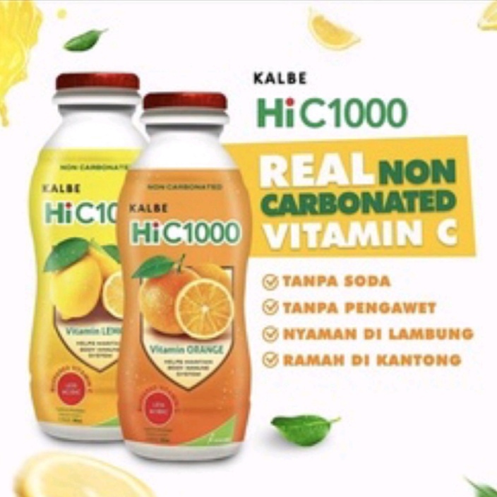 Jual MINUMAN KALBE Hi C1000 VITAMIN LEMON/ORANGE 140ml | Shopee Indonesia
