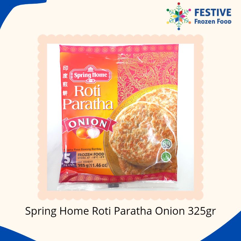 Jual Spring Home Roti Paratha Onion 325gr | Shopee Indonesia