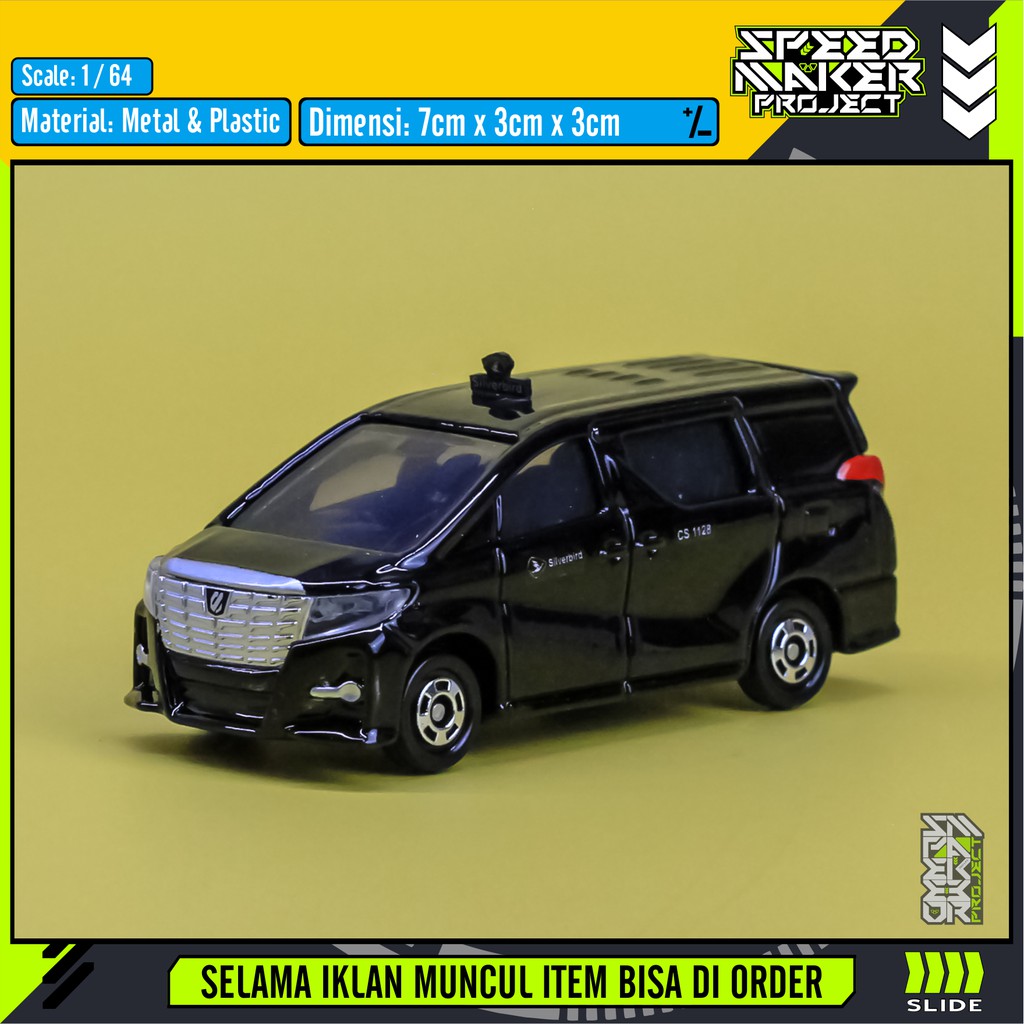 Jual Tomica Custom Toyota Alphard Taxi Silver Bird Diecast Miniatur Replika Mobil Blue Bird ...