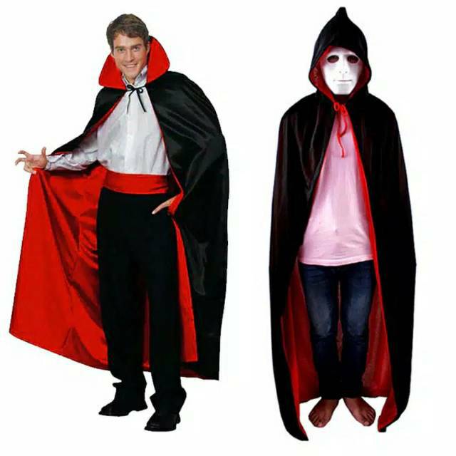 Jual Jubah Dracula Vampire Riding Hood Merah Hitam 170 cm Halloween ...