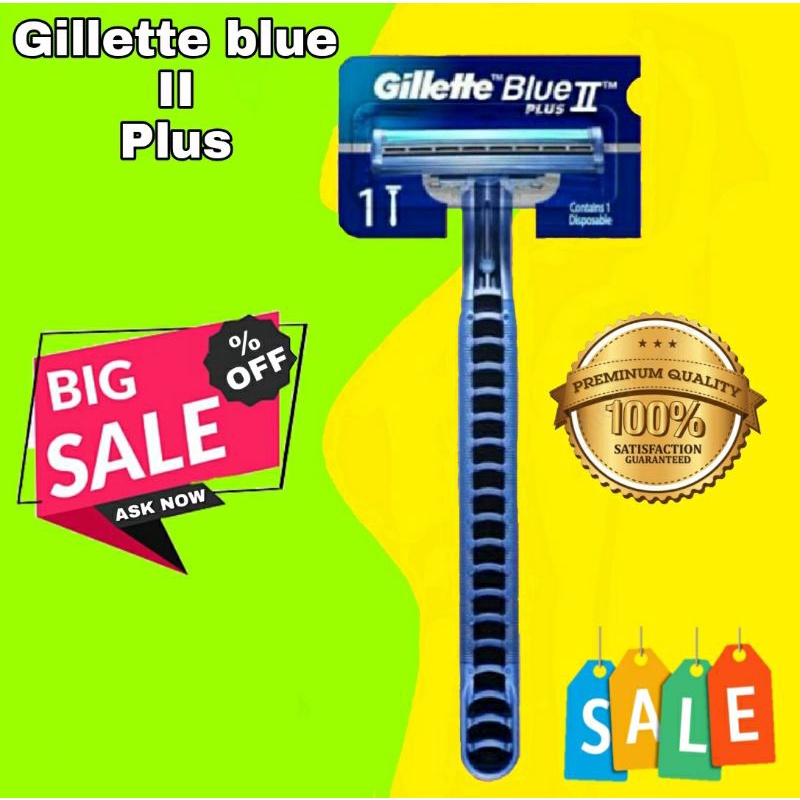 Jual Gillette blue II plus alat cukur Gillette blue II plus | Shopee ...