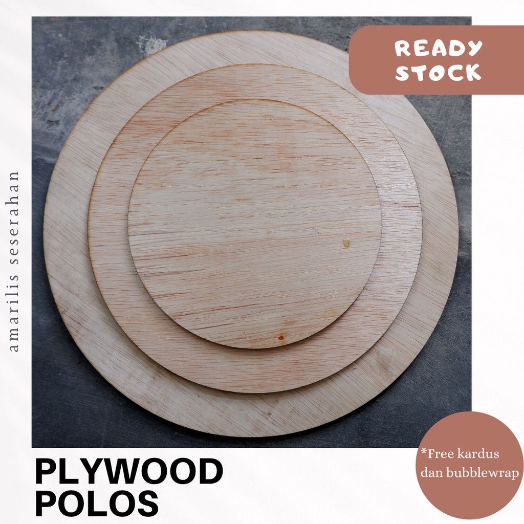 Jual 117. Plywood Kayu Lingkaran Polos | Shopee Indonesia