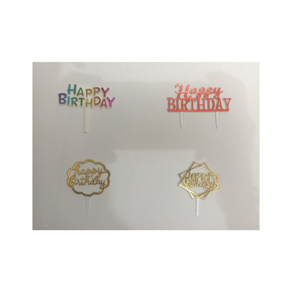 Jual Cake topper HBD mini | Shopee Indonesia