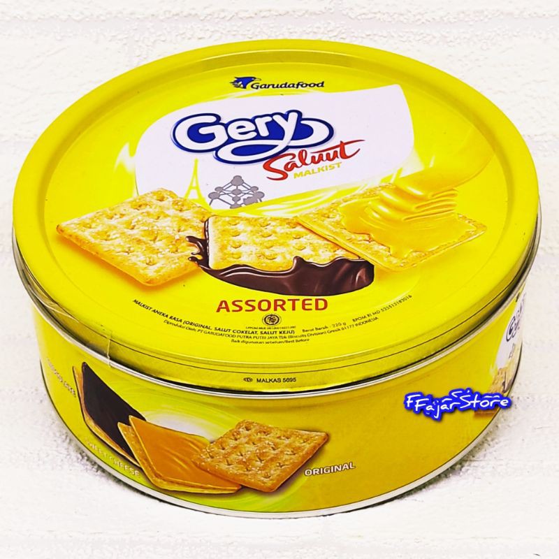 Jual Gery Salut Malkist Assorted 220gr Biskuit Kaleng | Shopee Indonesia