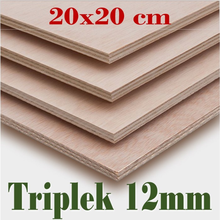 Jual Triplek 12mm 20x20 cm Custom Multiplek Plywood 12 mm 20 x 20 cm ...