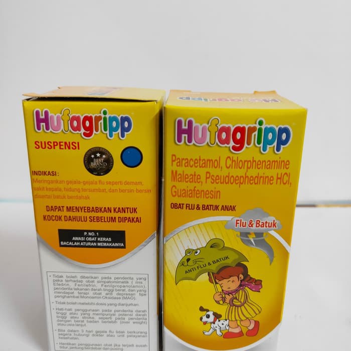 HUFAGRIP KUNING SIRUP FLU PILEK OBAT BATUK 60ML | Shopee Indonesia