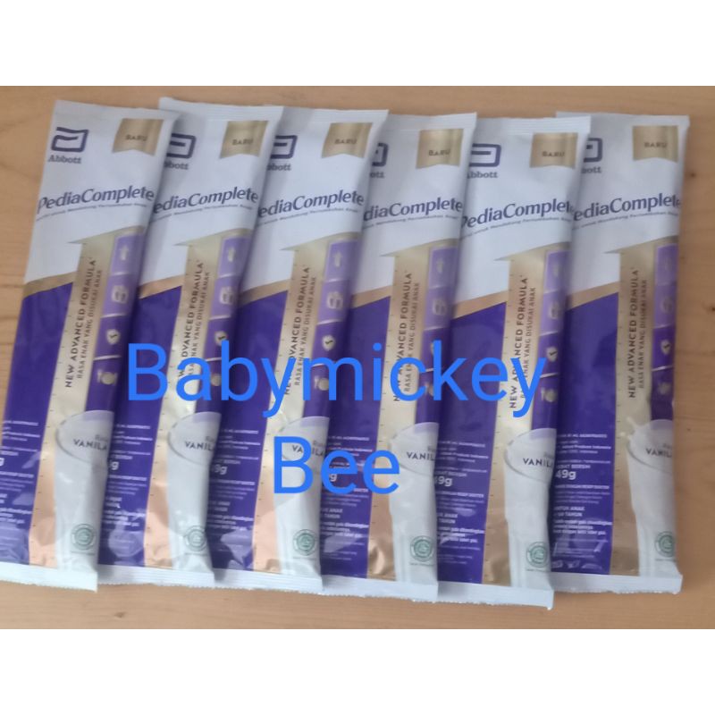 Jual Pedia Complete vanila sachet 49g dengan New Advanced Formula ...