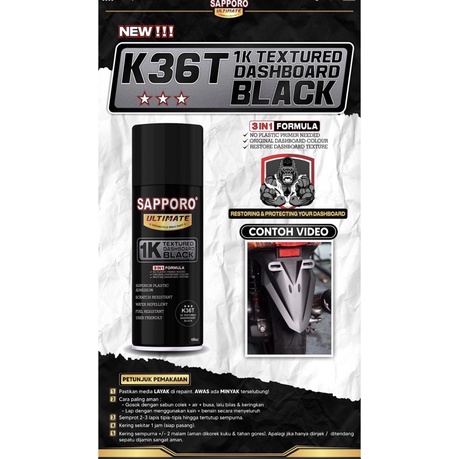 Jual SAPPORO ULTIMATE K36T 1K textured dashboard black Indonesia|Shopee Indonesia
