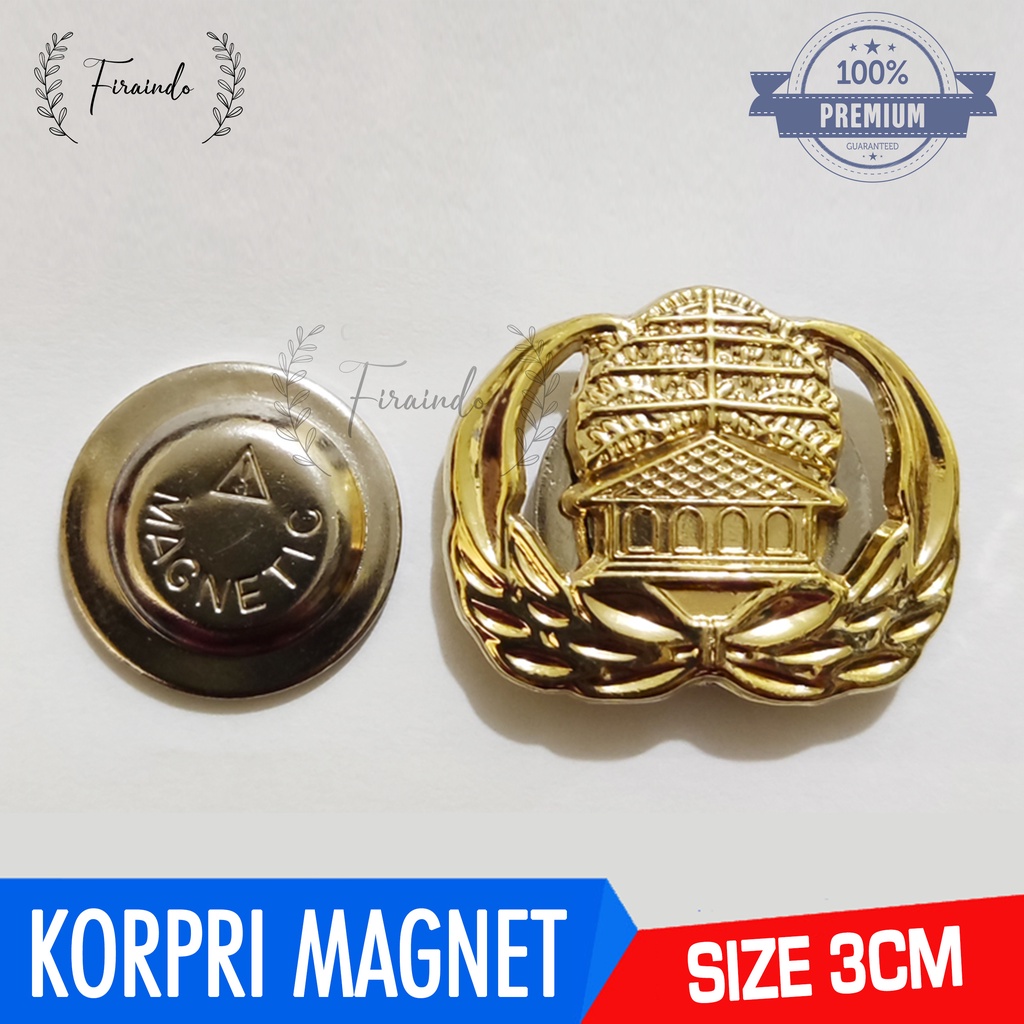 Jual Pin KORPRI MAGNET PNS ASN Bros Wing Bet Lencana Name Tag COR ...