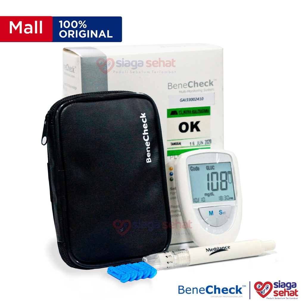 Jual Alat Cek Darah - BeneCheck PLUS 3 in 1 (Alat Screening Kesehatan ...