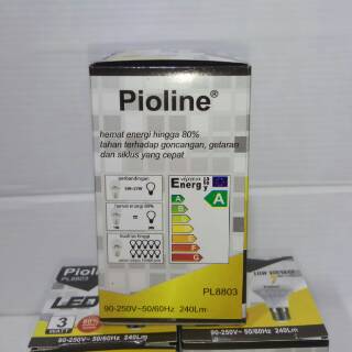 Jual Lampu LED murah Pioline 3 watt, led warna putih 3 watt | Shopee ...