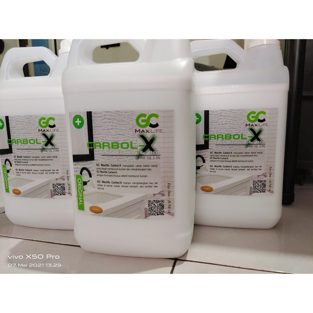 Jual KARBOL PINUS ATI BACTERIAL PREMIUM (GC MAX LIFE) CARBOL-X 5LTR ...